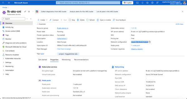 AKS Kubenet vs Azure CNI – Terraform Comparison